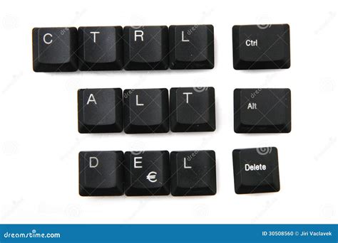 Ctrl Alt Delete Speech Ballon On White Stock Photo CartoonDealer Com