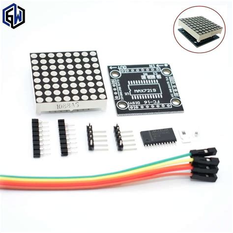 Max7219 Dot Matrix Module Microcontroller Module Diy Kit Sinoning Electronics Diy Accessories