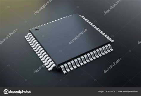 Render Microchip Semiconductor Chip Computin Technology Concept Stock Photo By Mtkang