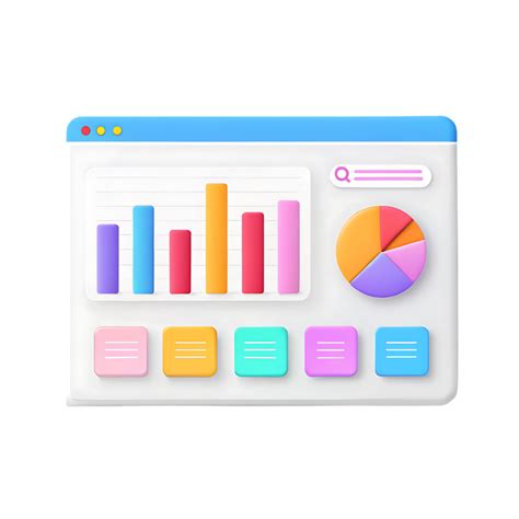 colorful data analytics dashboard on screen 59253391 png
