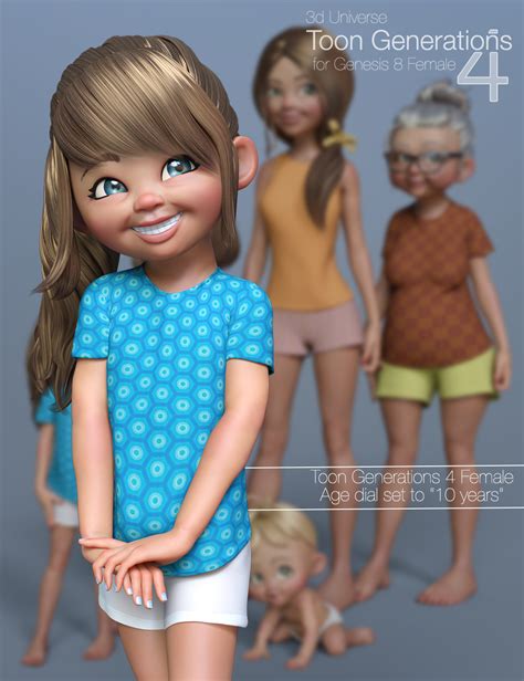 Toon Generations Essentials For Genesis Female S Daz D