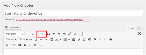 Formatting Ordered Lists University Of Florida Pressbooks User Guide