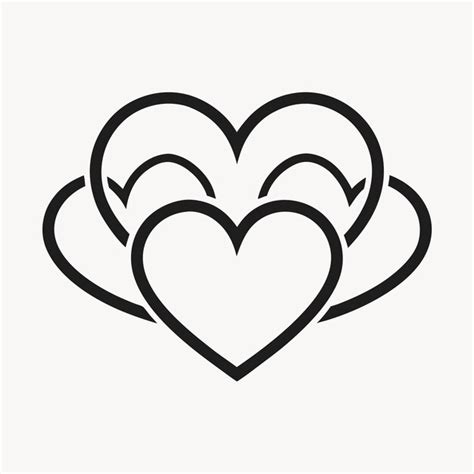 Premium Vector Three Love Line Art Logo Design Vector Art And Illustration