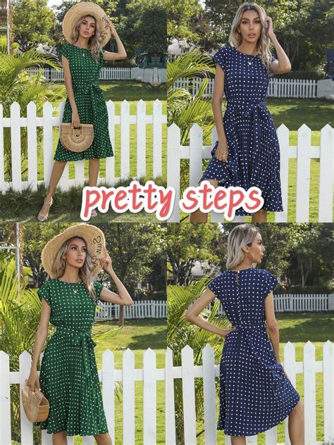 《pretty Steps Midi Dress The Interweaving Of Fashion And Elegance》 Pretty Steps Presents An