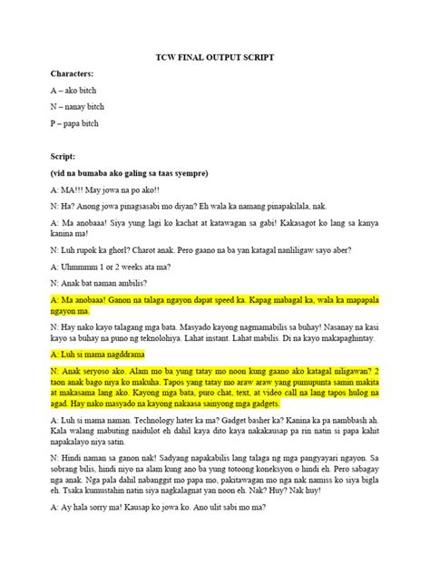 tcw final output script pdf