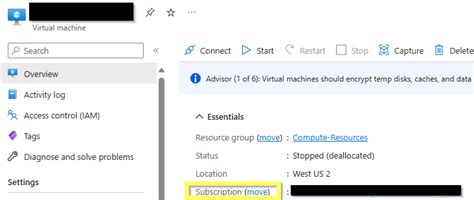 How Can Transfer Azure Vm To Another Subscription In The Same Tenant