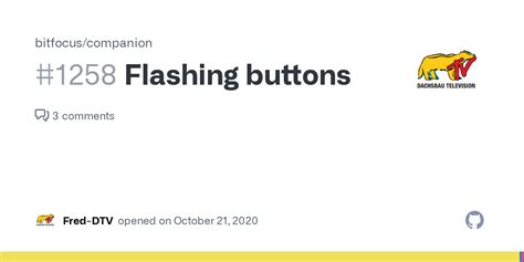 Flashing Buttons Issue Bitfocus Companion GitHub
