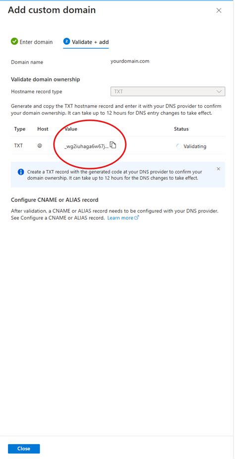Configuring A Custom Domain For Your Azure Static Web App Dev Community