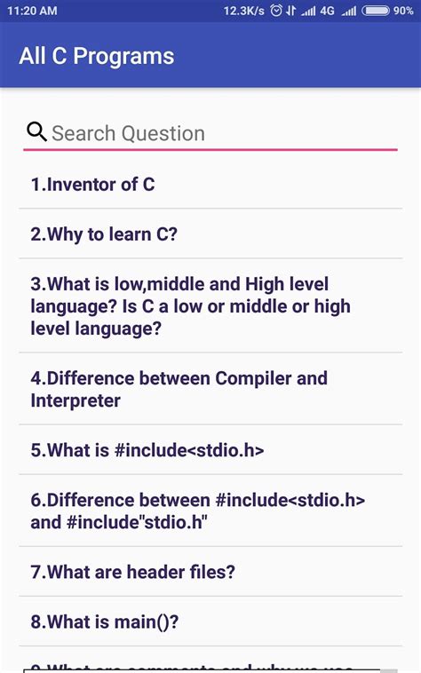All C Programs Apk For Android Download