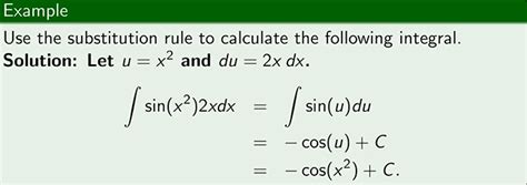 Substitution Rule Questions R Calculus