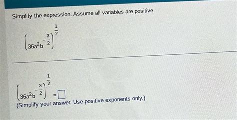 [answered] simplify the expression assume all variables are positive 2