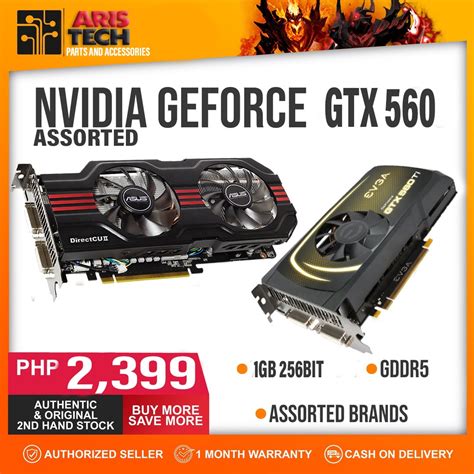 Gtx560 Or Gtx 460 Videocard Vga Computer Parts Shopee Philippines