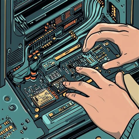 Premium Photo A Person Upgrading A Computer With New Hardware