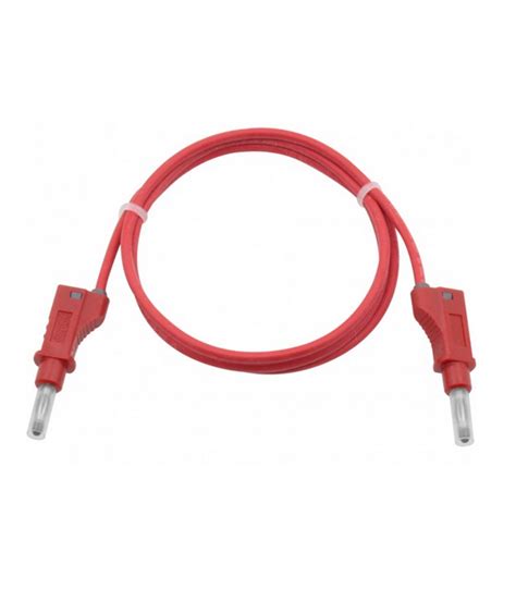 2120 cabo banana 4mm silicone 1m vermelho