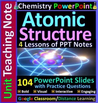 PPT Slides Atomic Structure Isotopes Notes Editable Distance Learning