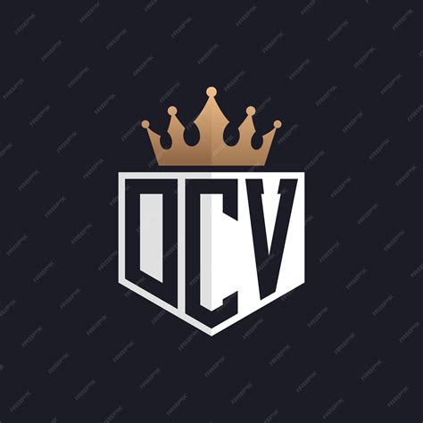 Premium Vector Luxury Dcv Logo With Crown Elegant Initials Dcv Letter Logo For Exclusive