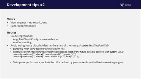 Using Mvc With Kentico 8 Ppt