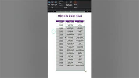 How To Remove Blank Rows In Excel Exceltips Datacleaning