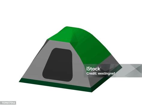 야영 천막 흰색 배경에 고립입니다 벡터 일러스트입니다 0명에 대한 스톡 벡터 아트 및 기타 이미지 0명 3차원 형태 관광 Istock