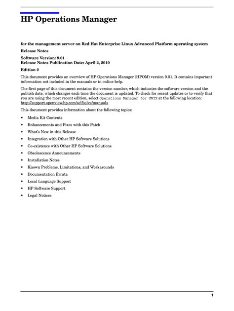 Fillable Online Hp Operations Manager Community Fax Email Print Pdffiller