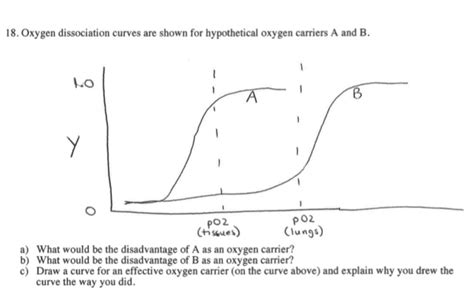 Solved 18 Oxygen Dissociation Curves Are Shown For