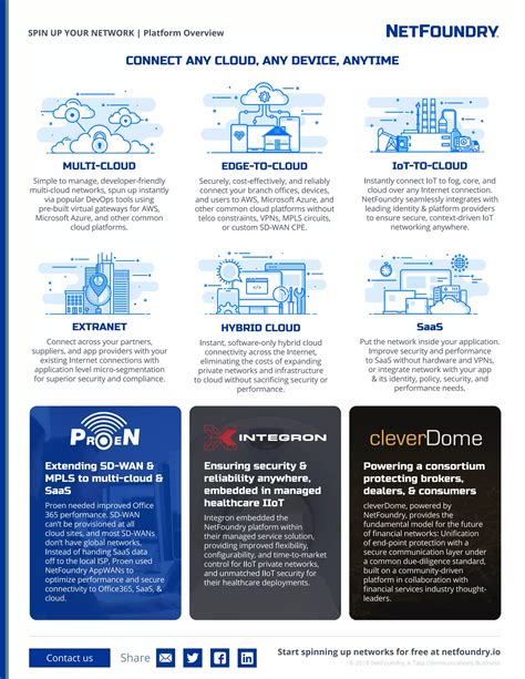 Net Foundry Two Page Platform Overview Use Cases PDF Cloud Computing Internet