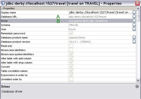 turning netbeans hibernate and mysql to derby embedded stack overflow