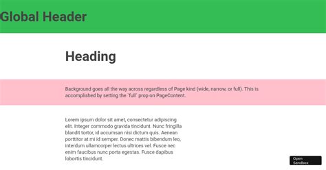 grommet v2 template forked codesandbox