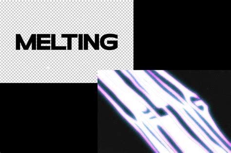 Melting Text Effect Layer Styles Including Abstract And Editable Envato