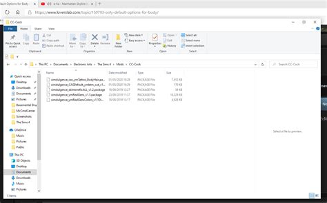 Only Default Options For Body Fixed The Sims 4 Technical Support LoversLab