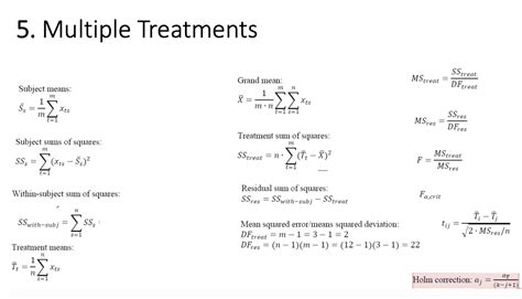 5 Multiple Treatments 25 Points Another Group Of