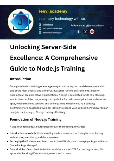 Ppt Nodejs Trainining Chennai Nodejs Course In Chennai Powerpoint