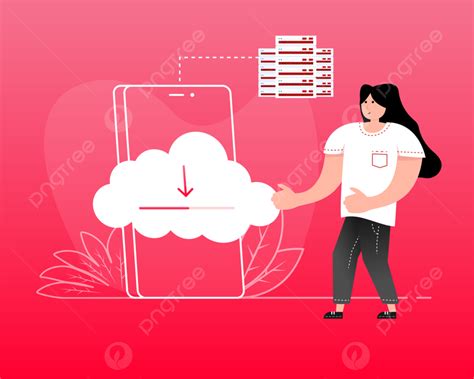 Data Base People In Cartoon Style Template Download On Pngtree