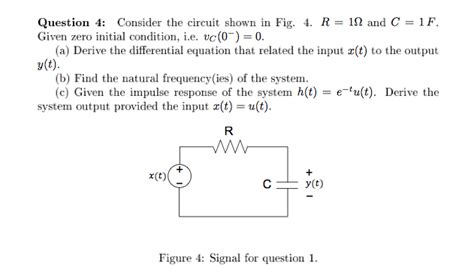 Solved Question Consider The Circuit Shown In Fig R Chegg