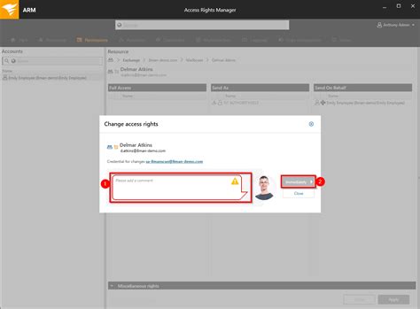 Change Mailbox Permissions