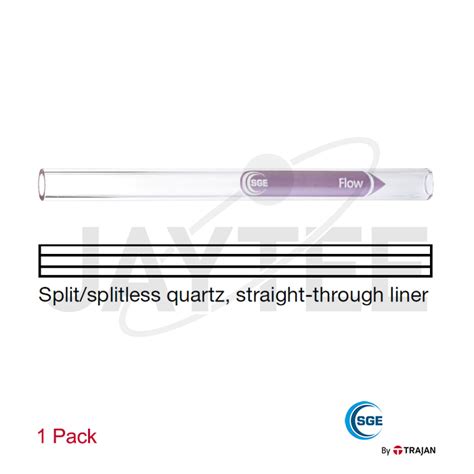 Trajan Sge 09200401 S S Quartz Straight Agilent Inlet Liner 1 Pk