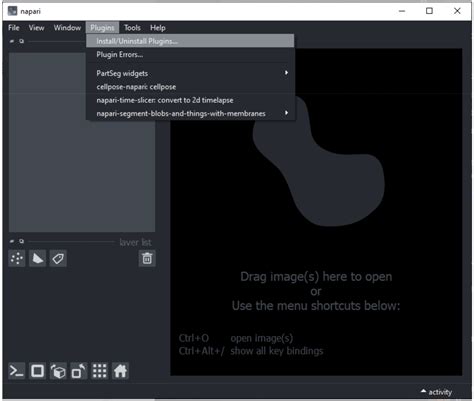 Installing Napari Plugins — Napari Segmentation Learning Course