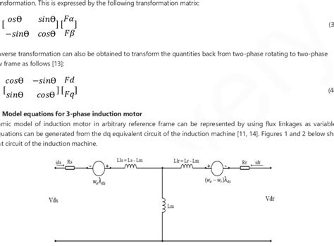 D Axis Equivalent Circuit Of The Induction Motor Download Scientific