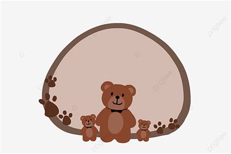 갈색 테두리 일러스트 곰 테두리 테두리 그림 곰 테두리 Png 일러스트 및 Psd 이미지 무료 다운로드 Pngtree