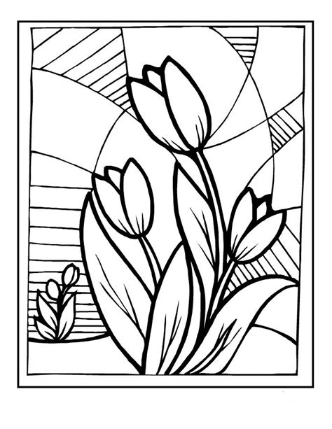 Printable Pattern Glass Painting Designs Outline Printables