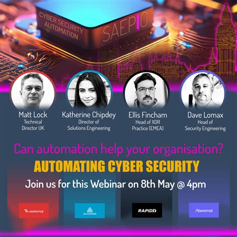 Automating Cyber Security A Saepio Webinar Event