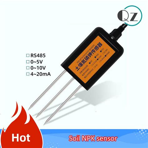 Rs485 Soil Npk Sensor Fertility Soil Fertilizer Nutrient Organic Matter Detector Soil Ph