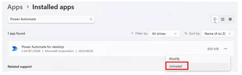 uninstall power automate desktop kaizen personal computer work