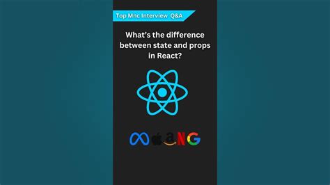 React State Vs Props Difference Between State And Props In React Reactjs Javascript Youtube