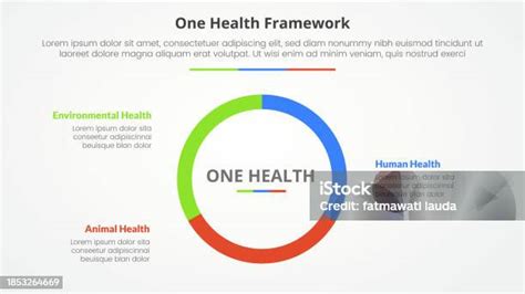 플랫 스타일의 3 점 목록이있는 중앙에 큰 윤곽선 원이있는 슬라이드 프리젠 테이션을위한 하나의 건강 인포 그래픽 개념 개념에 대한 스톡 벡터 아트 및 기타 이미지 Istock