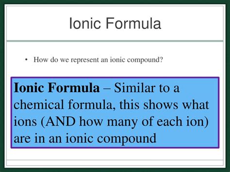 PPT Ionic Formulas PowerPoint Presentation Free Download ID 1948195