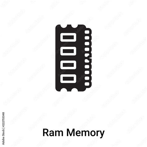 Ram Memory Icon Vector Isolated On White Background Logo Concept Of