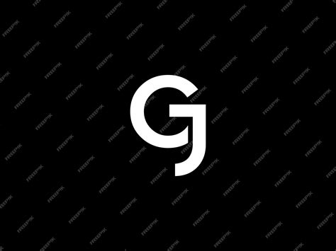 Premium Vector Black And White Logo With The Letter G On A Black Background