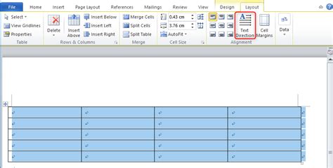 How To Rotate A Table In Microsoft Word Rene E Laboratory