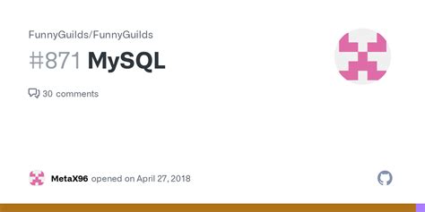Mysql · Issue 871 · Funnyguildsfunnyguilds · Github